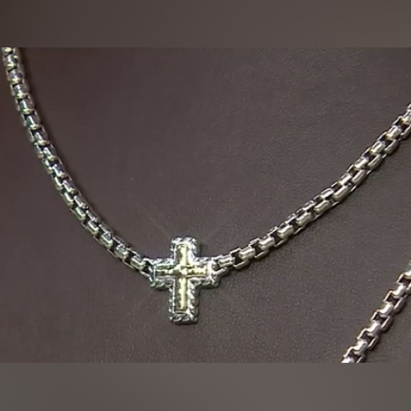 JAI | Jewelry | Jai Sterling Silver 4k Symbols 37mm Box Chain Necklace ...